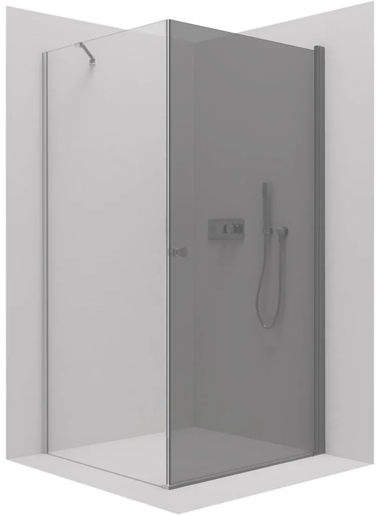 CERANO - Sprchová zástěna Antelo L/P - chrom, transparentní sklo - 30x190 cm - jednodílná pevná