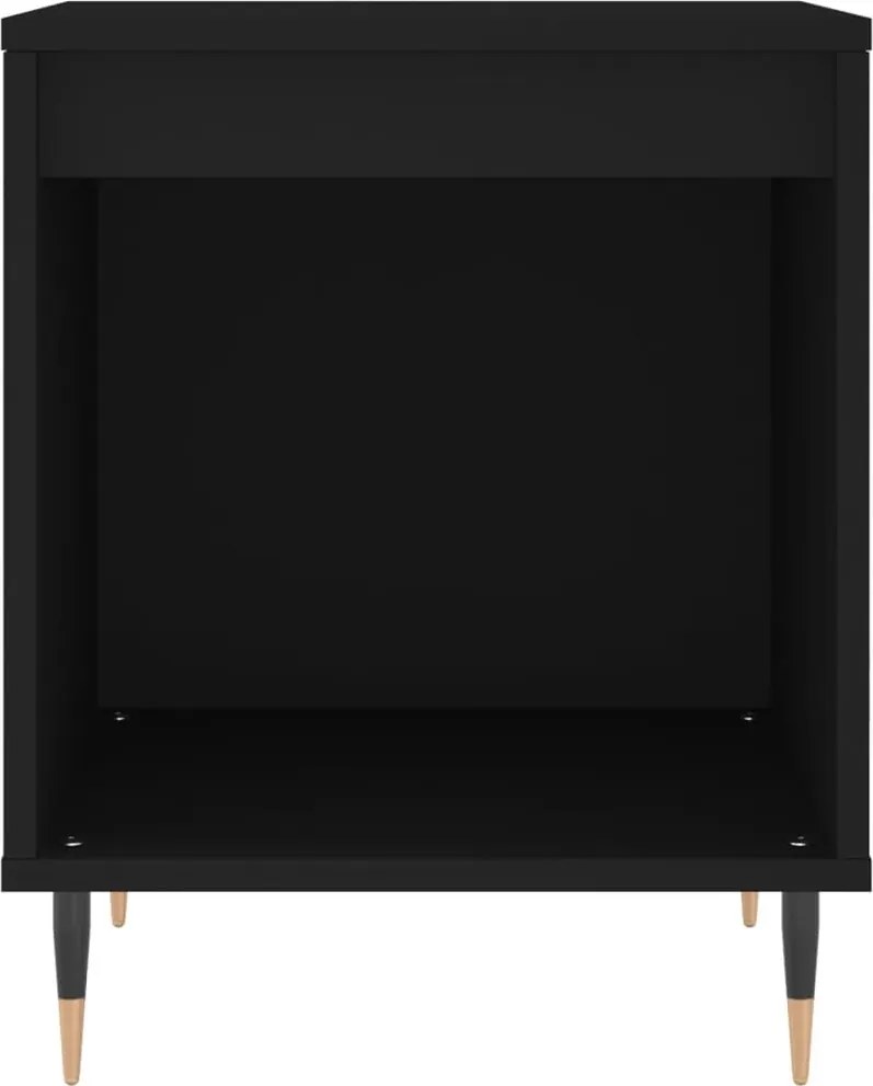 vidaXL Noční stolky 2 ks 40 x 35 x 50 cm kompozitní dřevo [830703] Barva: Černá