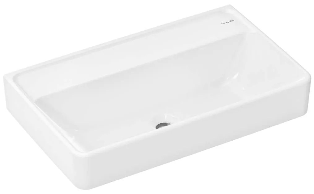 Hansgrohe Xanuia Q - Umyvadlo 65x39 cm, bez přepadu, bez otvoru pro baterii, SmartClean, bílá 61131450
