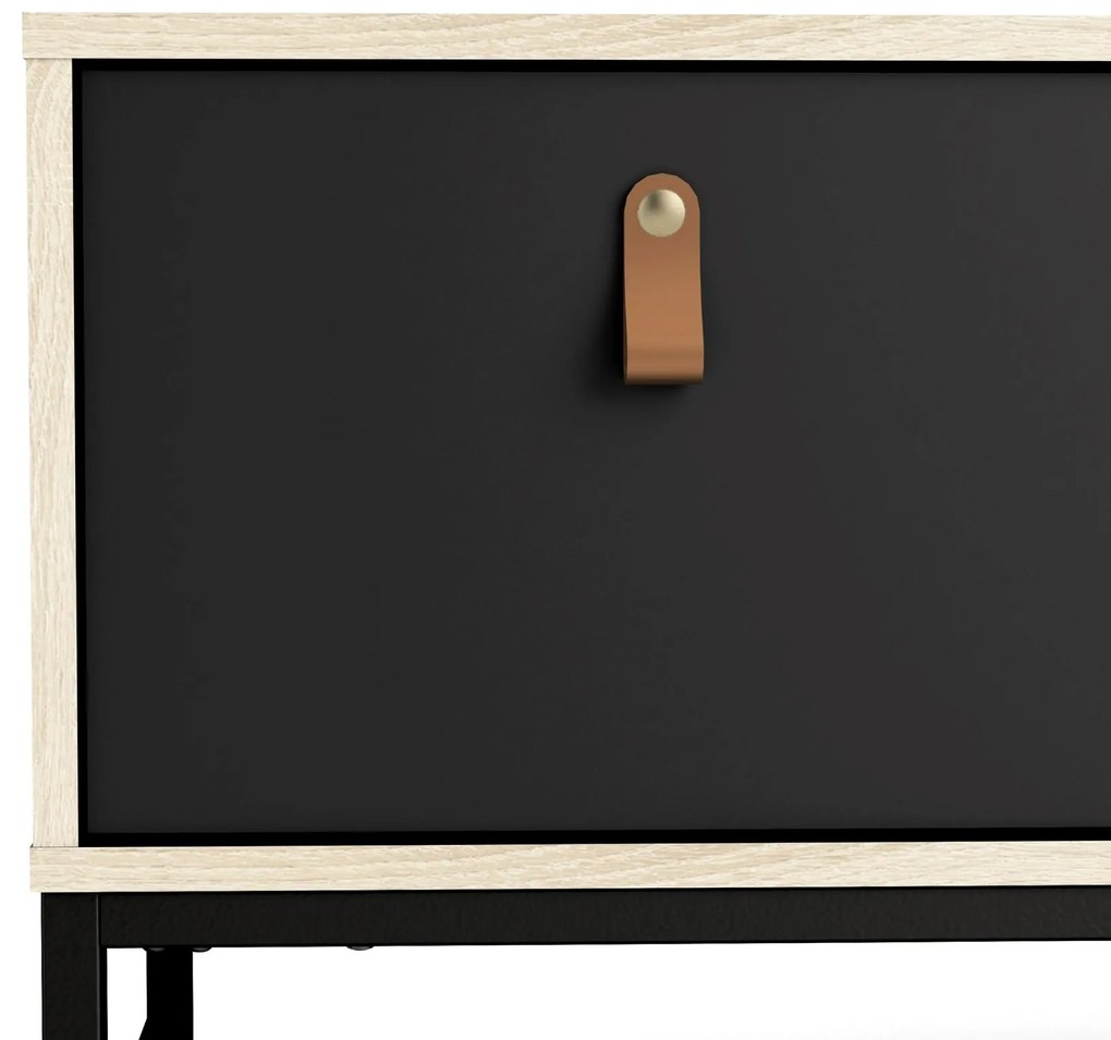 TV stolek Stubbe 88206 černá mat/dub sonoma