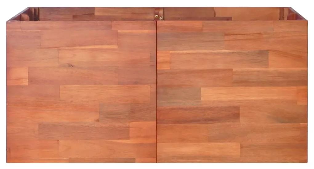 Vyvýšený záhon akáciové dřevo 100 x 100 x 50 cm