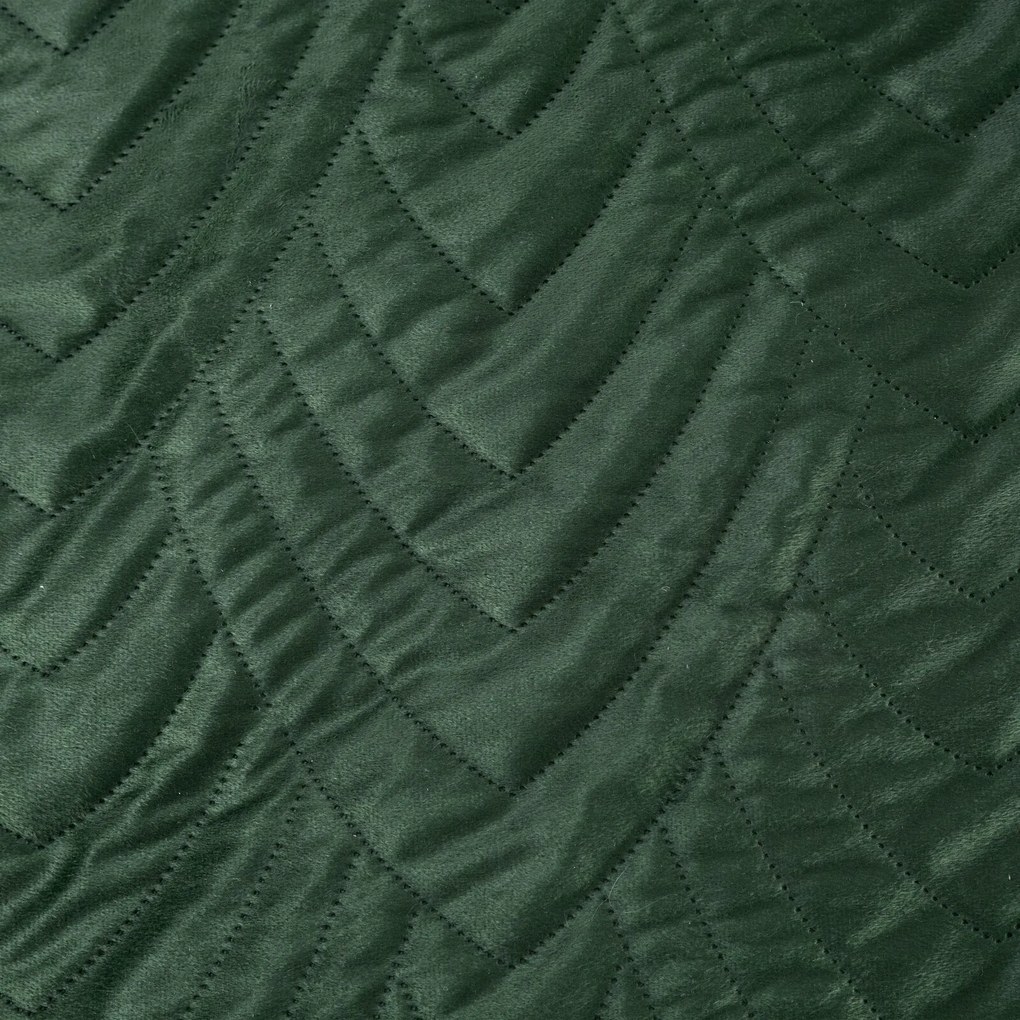 PŘEHOZ NA POSTEL LUIZ6 170X210 CM TMAVĚZELENÝ