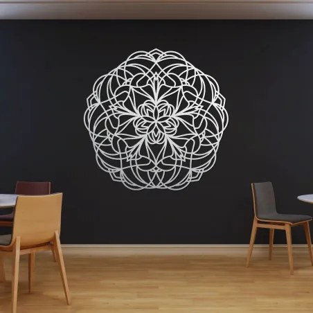 Vyřezávaná dřevěná dekorace mandala míru Serena I SENTOP PR0250