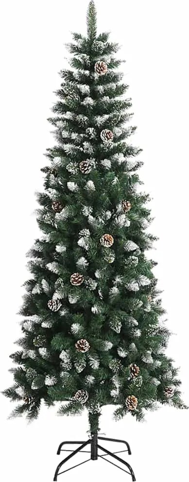 Umělý vánoční stromeček Zelená 210 cm PVC, plast a ocel 3395839