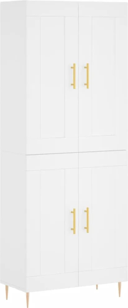 Skříň highboard bílá 69,5 x 34 x 180 cm kompozitní dřevo 3199673