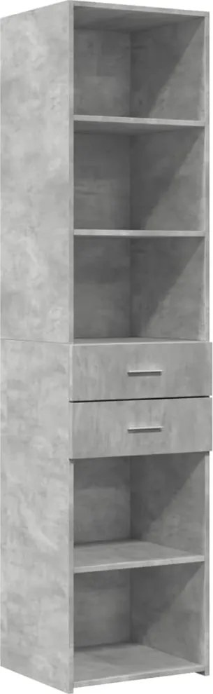 Skříň highboard betonově šedá 45x42,5x185 cm kompozitní dřevo 3281451