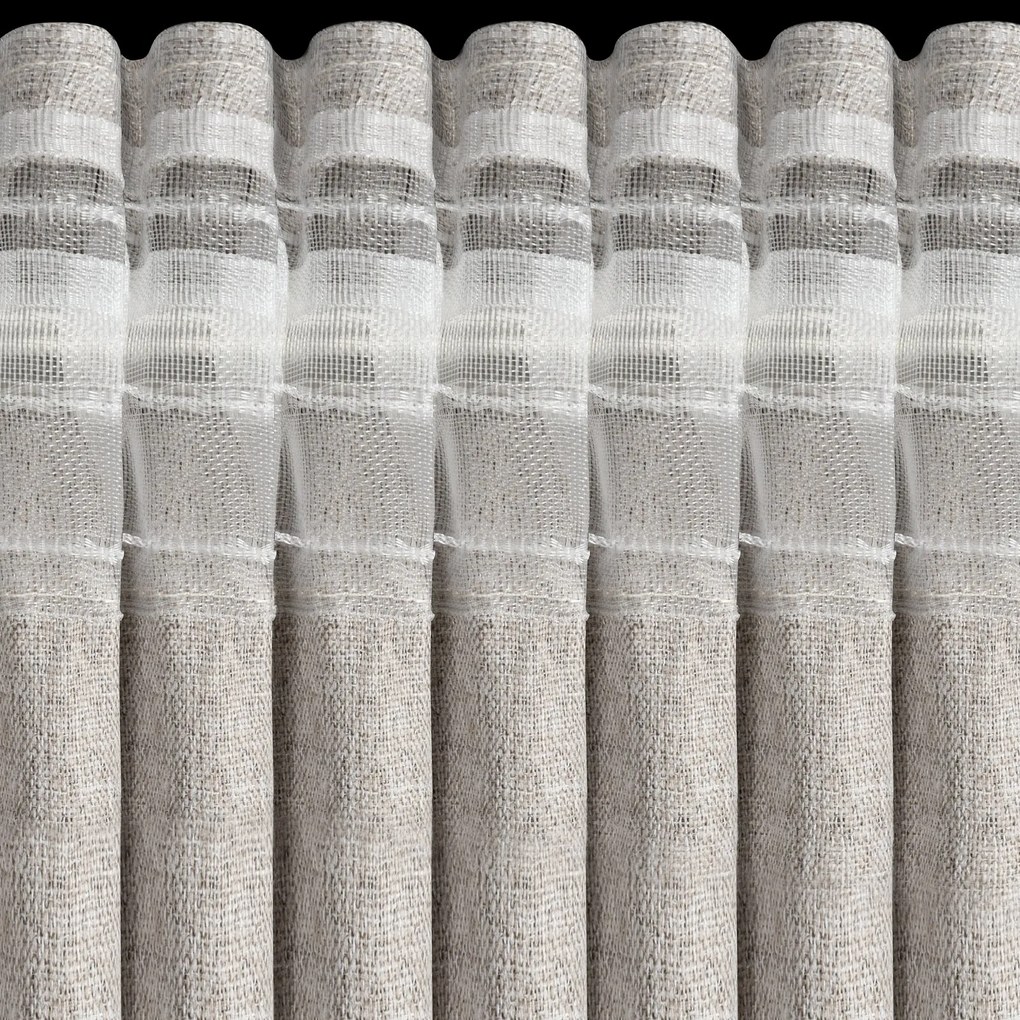 ZATEMŇOVACÍ ZÁVĚS (100%) NA PÁSCE ZOEY 140X270 CM BÉŽOVÝ