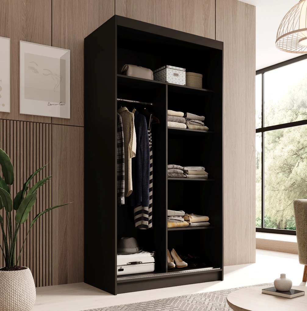 ADRK Furniture Posuvná skříň Laurencja 100 SW-LAU-100-BW