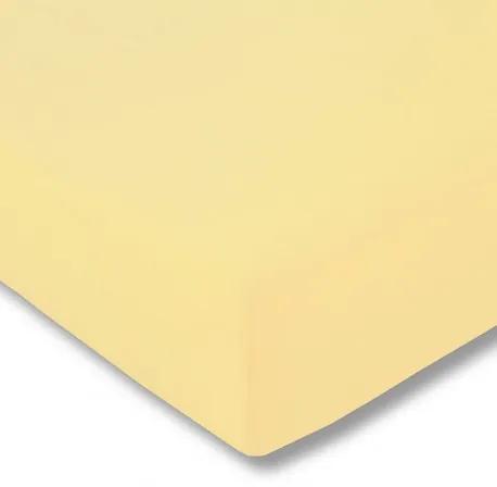 Stella Prostěradlo Mako bavlna 705  Žlutá 100 x 200 cm