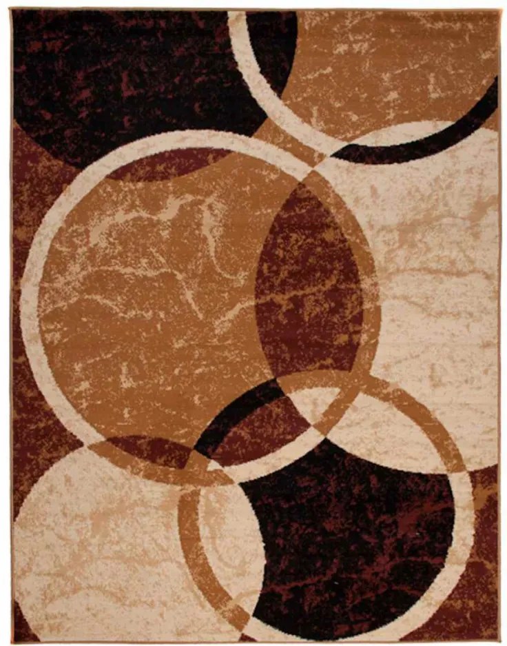 Kusový koberec PP Lina hnědý, Velikosti 80x150cm