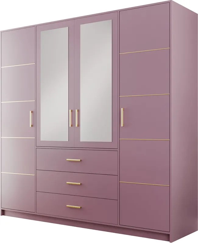 STO Šatní skříň BALI II D4 196 cm Barva: Modrá