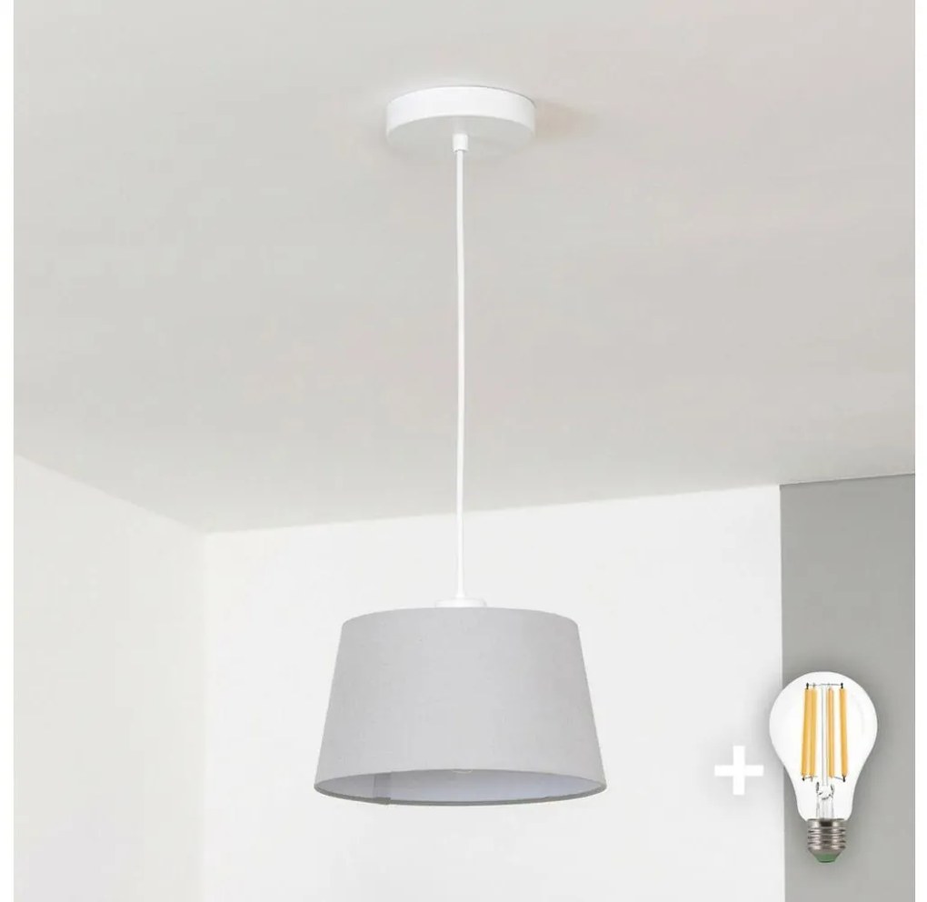 Brilagi - LED Lustr na lanku CERIA 1xE27/40W/230V pr. 25 cm šedá