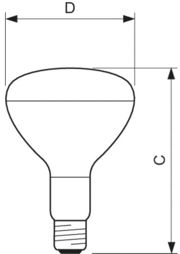 Infražárovka IR Philips 375CH R125 E27