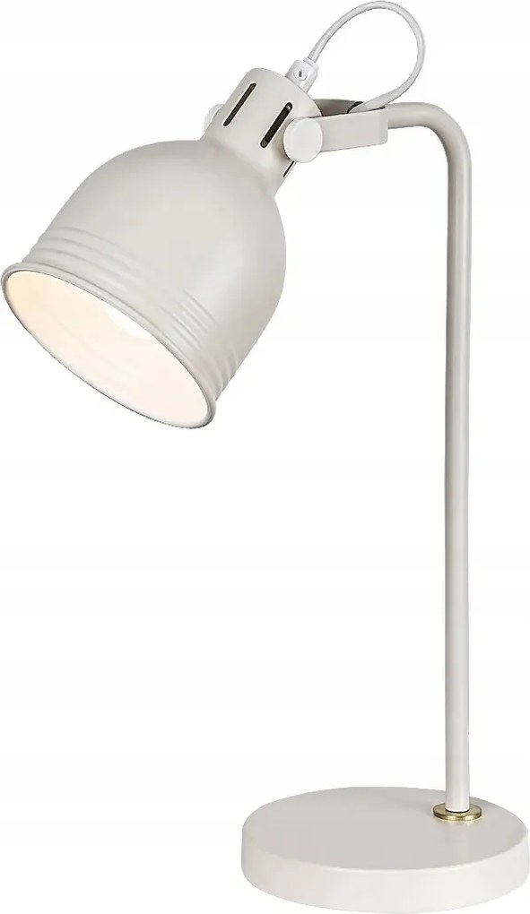 Industriální stolní lampa béžová, reflektor nastavitelný 45 cm Rabalux