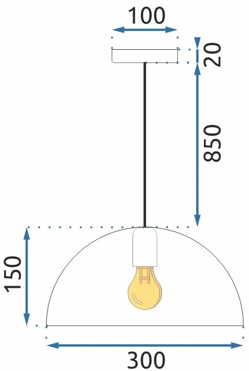 Závěsná lampa La Belle XXXVII bílá/mramor