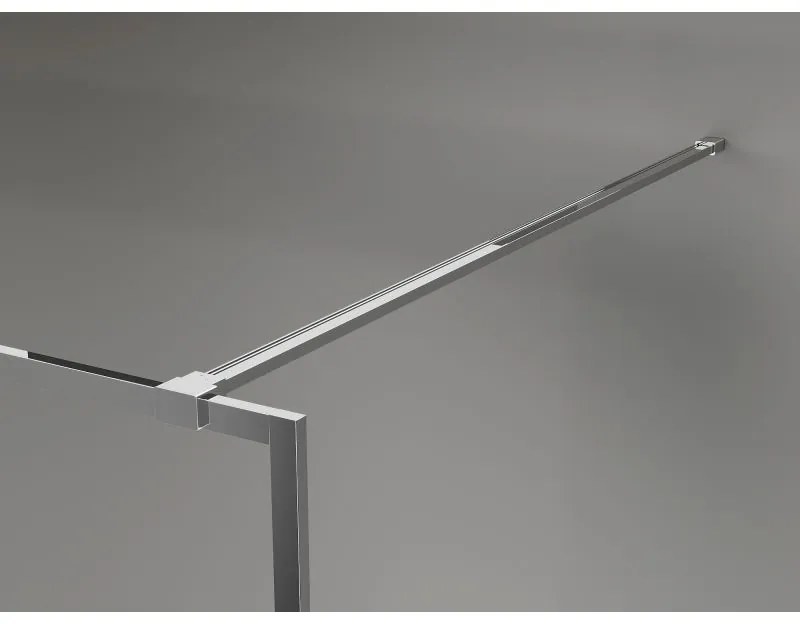 Mexen Kioto-XF, sprchová zástěna s rámem 140 x 202 cm, 10mm čiré sklo, chromový profil, 800-140-104-01-00-X