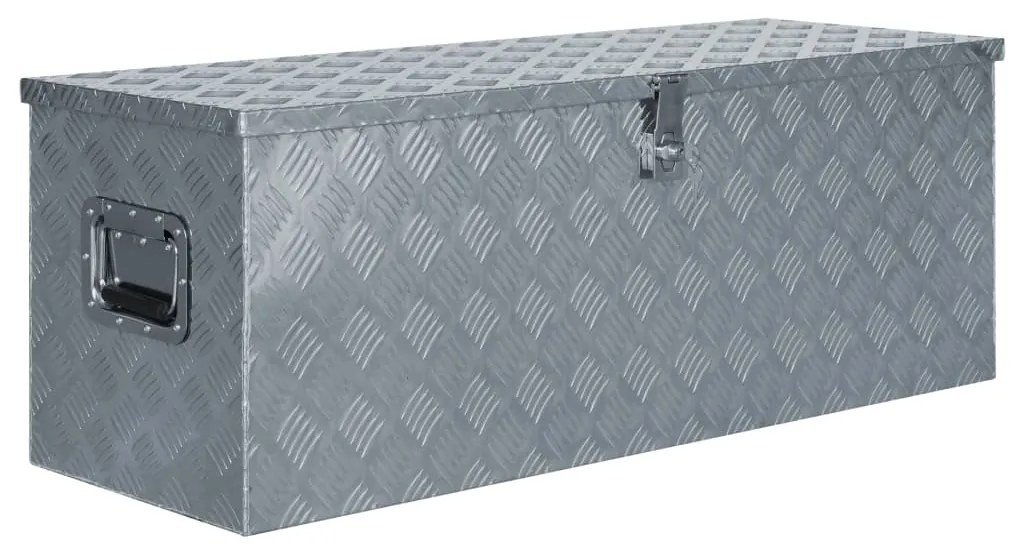 Hliníkový box 110,5 x 38,5 x 40 cm stříbrný 142941