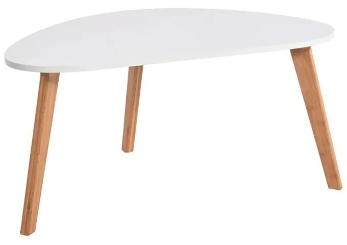 Bílý konferenční stolek Bonami Essentials Skandinavian, délka 84,5 cm