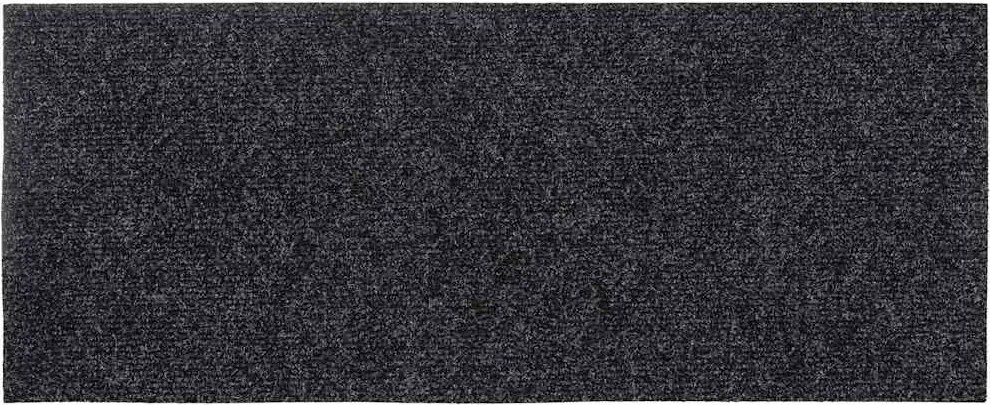 Schodové rohože samolepicí 15 ks 60 x 25 cm tmavě šedé obdélníkové 326913