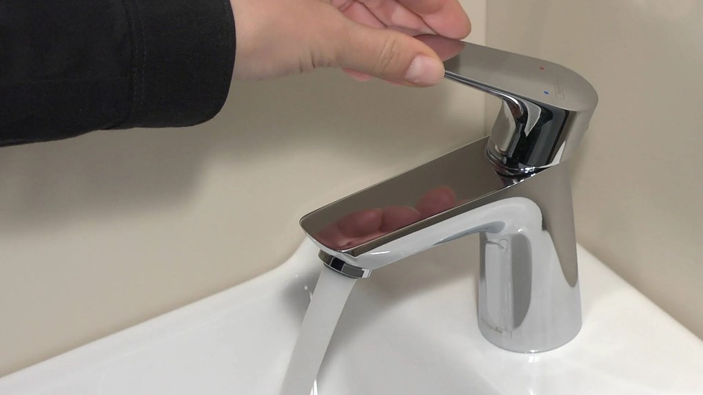 Hansgrohe Talis E, umyvadlová baterie 80 s odtokovou soupravou s táhlem, chromová, 71700000