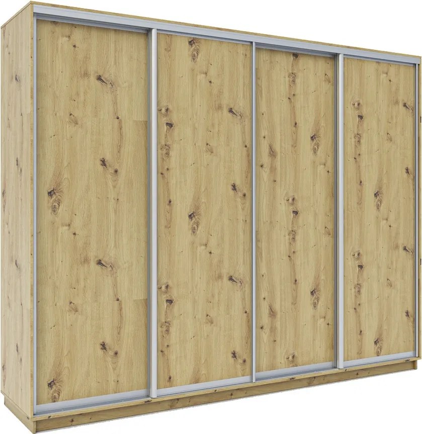 Šatní skříň LAMBDA 300 × 220 cm dub artisan