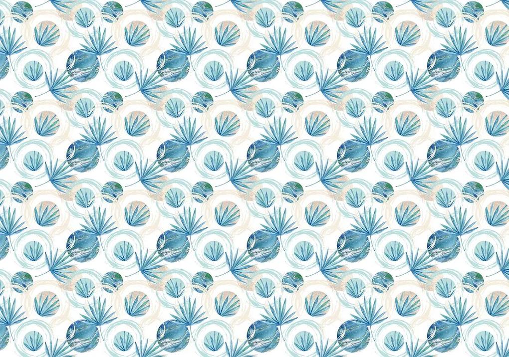 Fototapeta - Modré listy (254x184 cm)