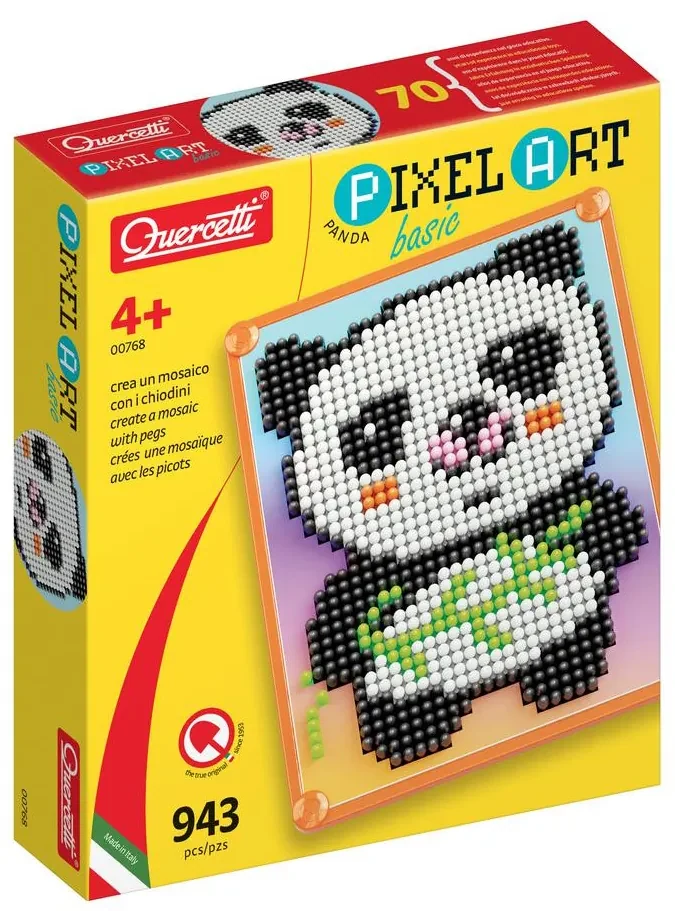 Quercetti Pixel Art Basic - Panda | BIANO