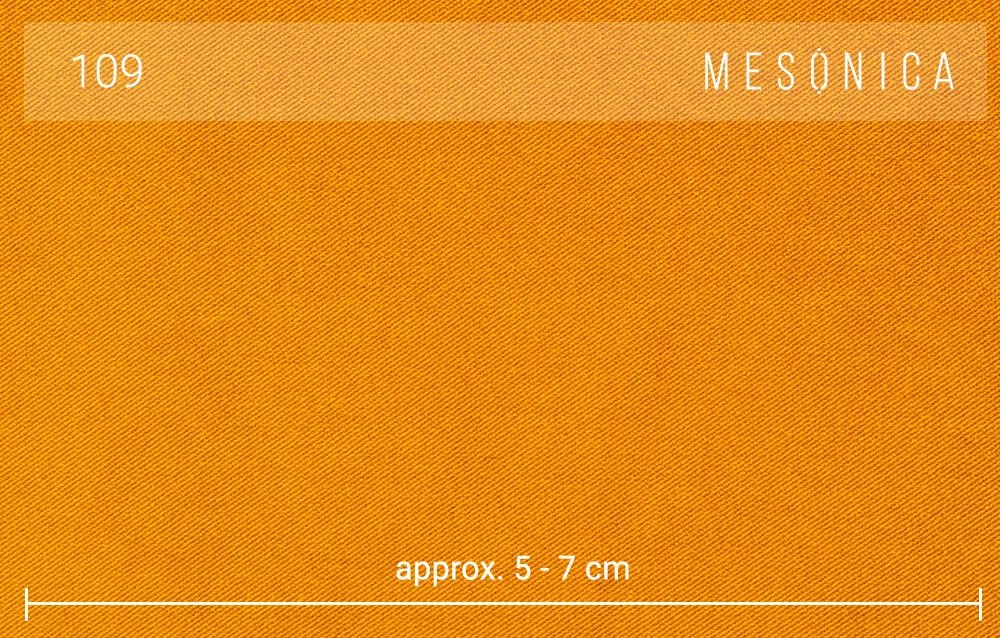 Pohovka třímístná toro 217 cm samet žlutá MUZZA