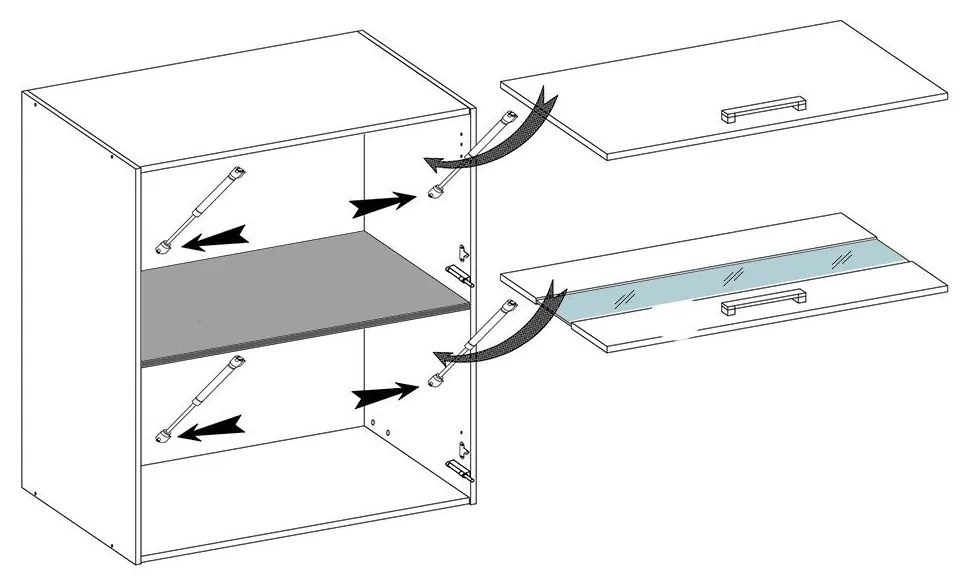 Kuchyňská linka GLAMOUR b | 270 cm | bílá mat