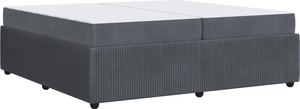 Rám postele Tmavě šedá 200 x 200 cm textil 3398439