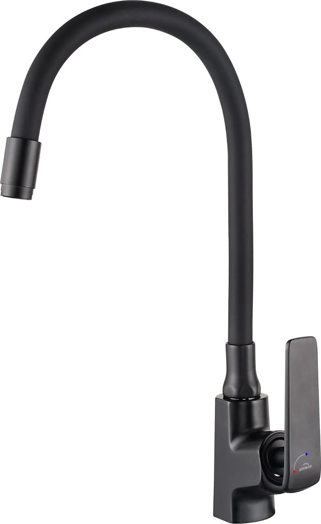 Invena Ligaria, vysoká dřezová baterie s elastickým ramenem, systém Eco Start, černá matná, INV-BZ-39-004-L Leták: https://cloud.invena.pl/s/nnXaZKg3crBrRkz/download?path=%2FPliki%20do%20strony%20www%2FBZ-39-004-L/Inne/BZ-39-004-L-ulotka…