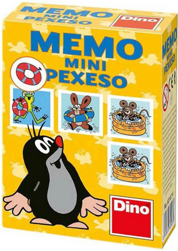 DINO Hra pexeso memo mini Krtek (Krteček) 4 druhy *SPOLEČENSKÉ HRY* dn601079