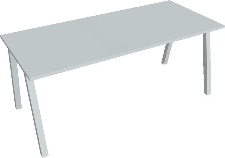 Kancelářský stůl jednací Hobis UJA 1800, deskaakát, bílá RAL 9016