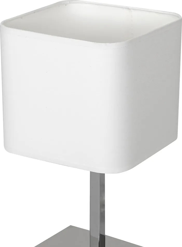Stolní lampa Napoli, 1x bílé textilní stínítko,
