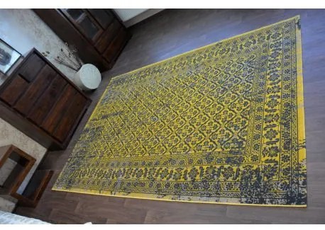 koberec VINTAGE Květiny 22209/025 žlutá velikost 200x290 cm | krásné koberce cz