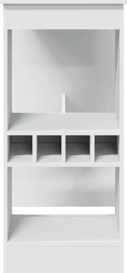 vidaXL Barový stůl s regály 90 x 47,5 x 103,5 cm kompozit [854337] Barva: kouřový dub