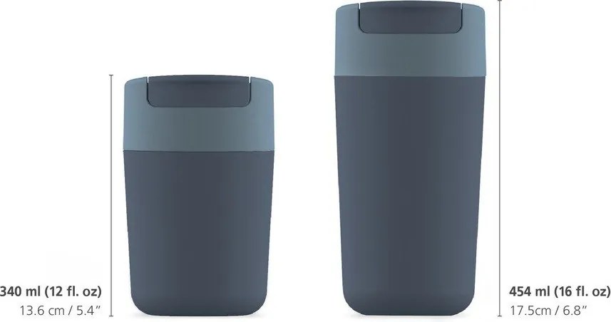Tmavě modrý cestovní hrnek 340 ml Sipp – Joseph Joseph