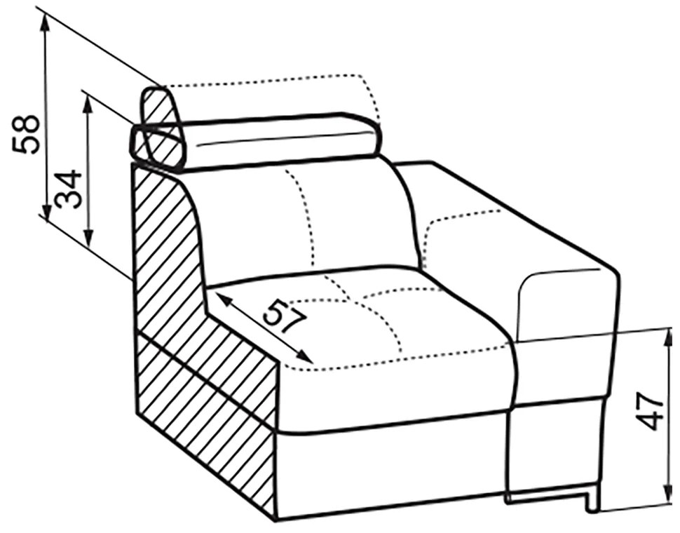 Sedací souprava BAZALT | 184x277 cm | rozkládací + úložný prostor | žlutá | VÝPRODEJ Z PRODEJNY