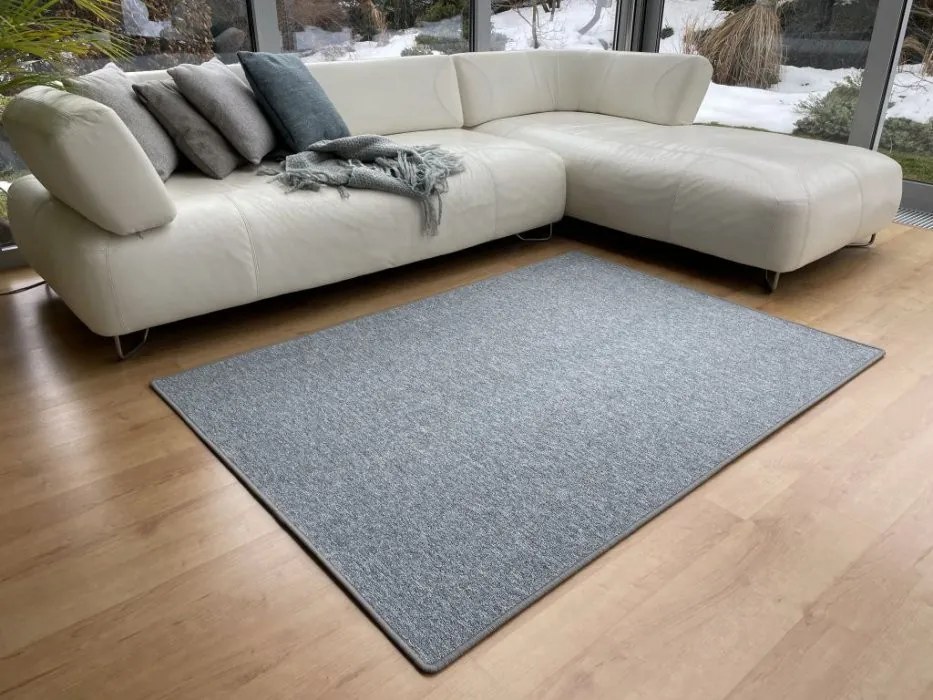 Vopi | Kusový koberec Astra světle šedý - Kulatý průměr 120 cm