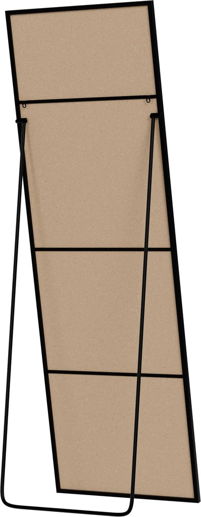 Zrcadlo Benicia 150x50 cm – černá-matt