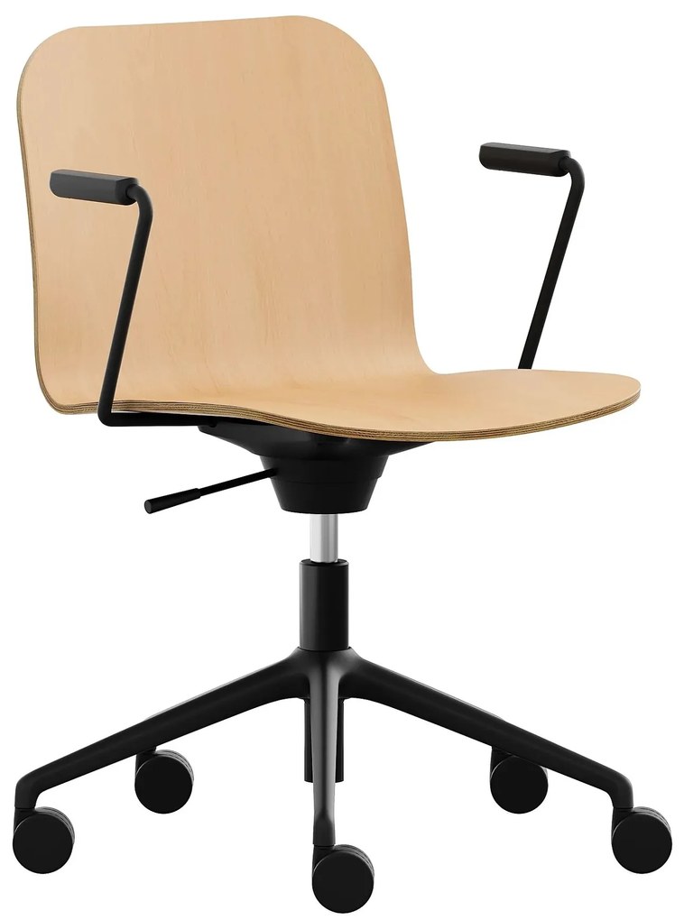 RIM - Konferenční židle LAMBDA WOOD LA 4011.151 s područkami