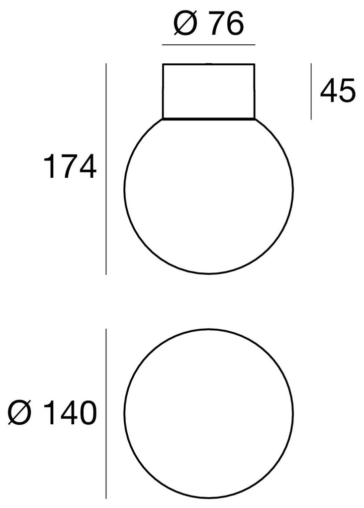 Linea Light 10115 Oh!-C, bílé svítidlo pro lankový systém Mono, 6W LED 3000K, prům.14cm