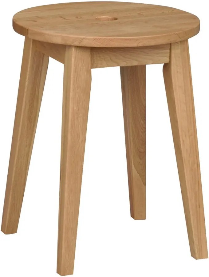 Přírodní dubová stolička Rowico Gorgona, výška 44 cm