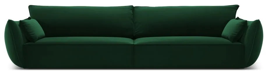 Tmavě zelená sametová pohovka 248 cm Vanda – Mazzini Sofas