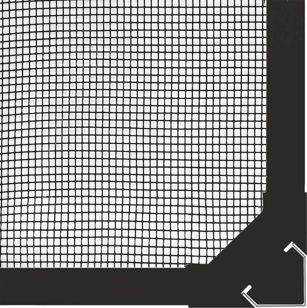 vidaXL Magnetická okenní síť proti hmyzu 130 x 150 cm [153855] Barva: antracitová