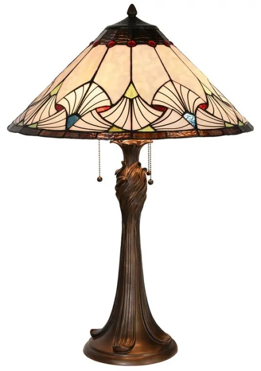 Stolní lampa Tiffany Liriene – 51x78 cm