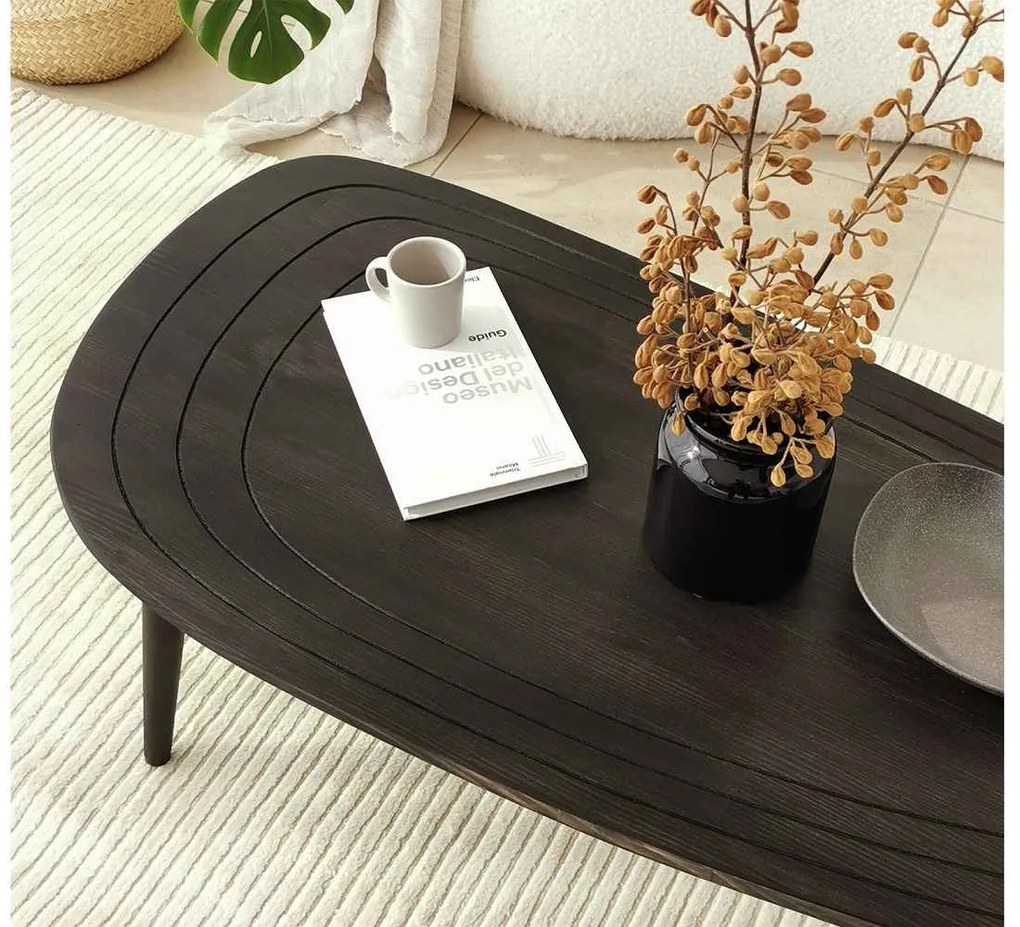 Designový konferenční stolek Garnet 115 cm antracitový