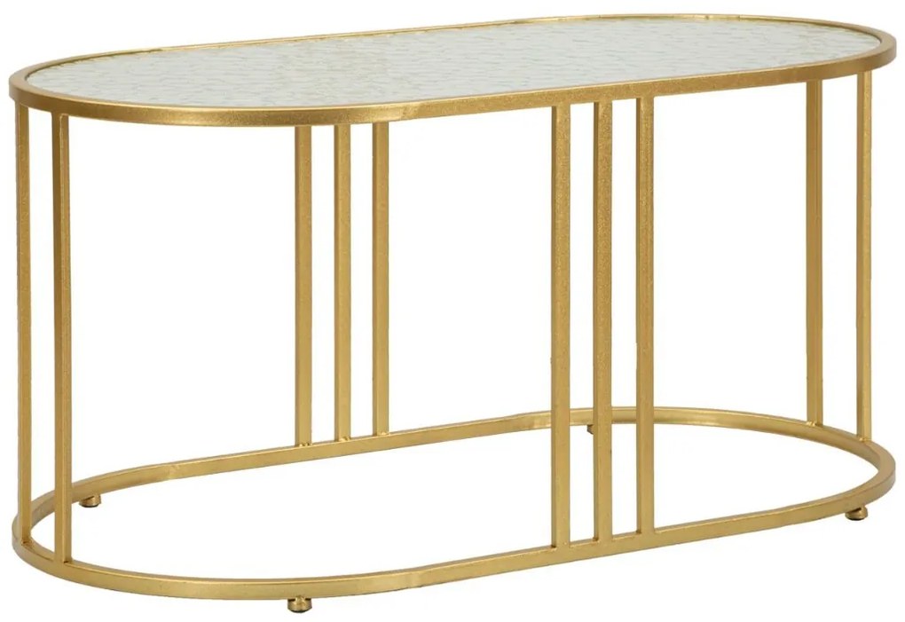 Designový konferenční stolek Baroness 90 cm zlatý