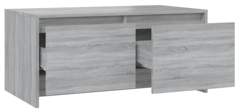 Konferenční stolek šedý sonoma 90 x 50 x 41,5 cm dřevotříska - Default Title