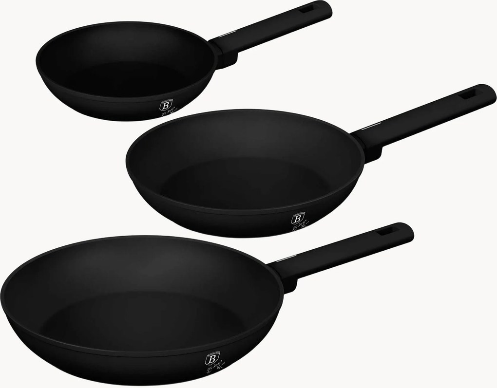 Sada pánví Matte Black, 3 díly